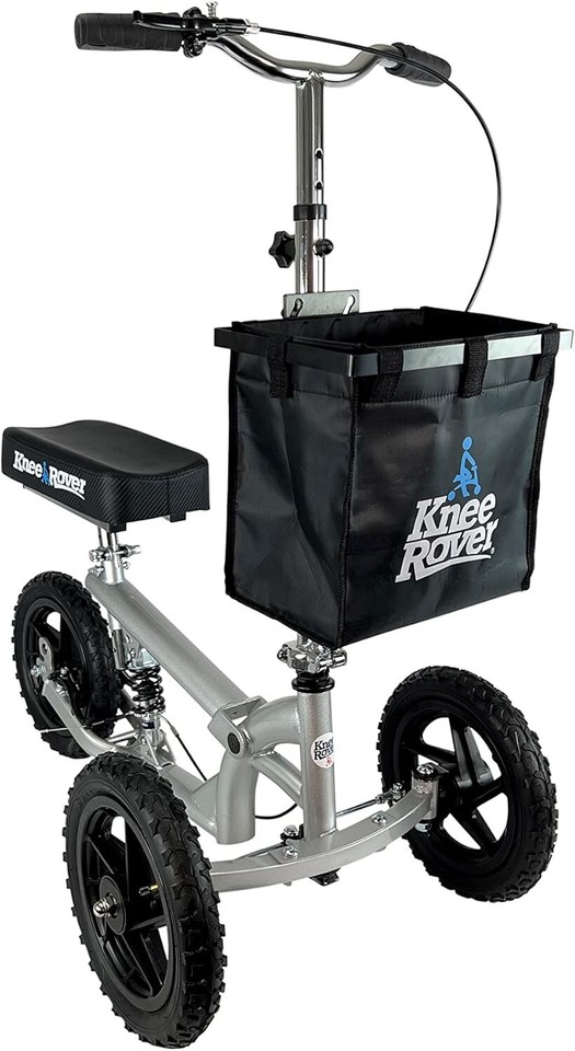 KneeRover Deluxe Knee Scooter Basket Accessory with Large Capacity ...