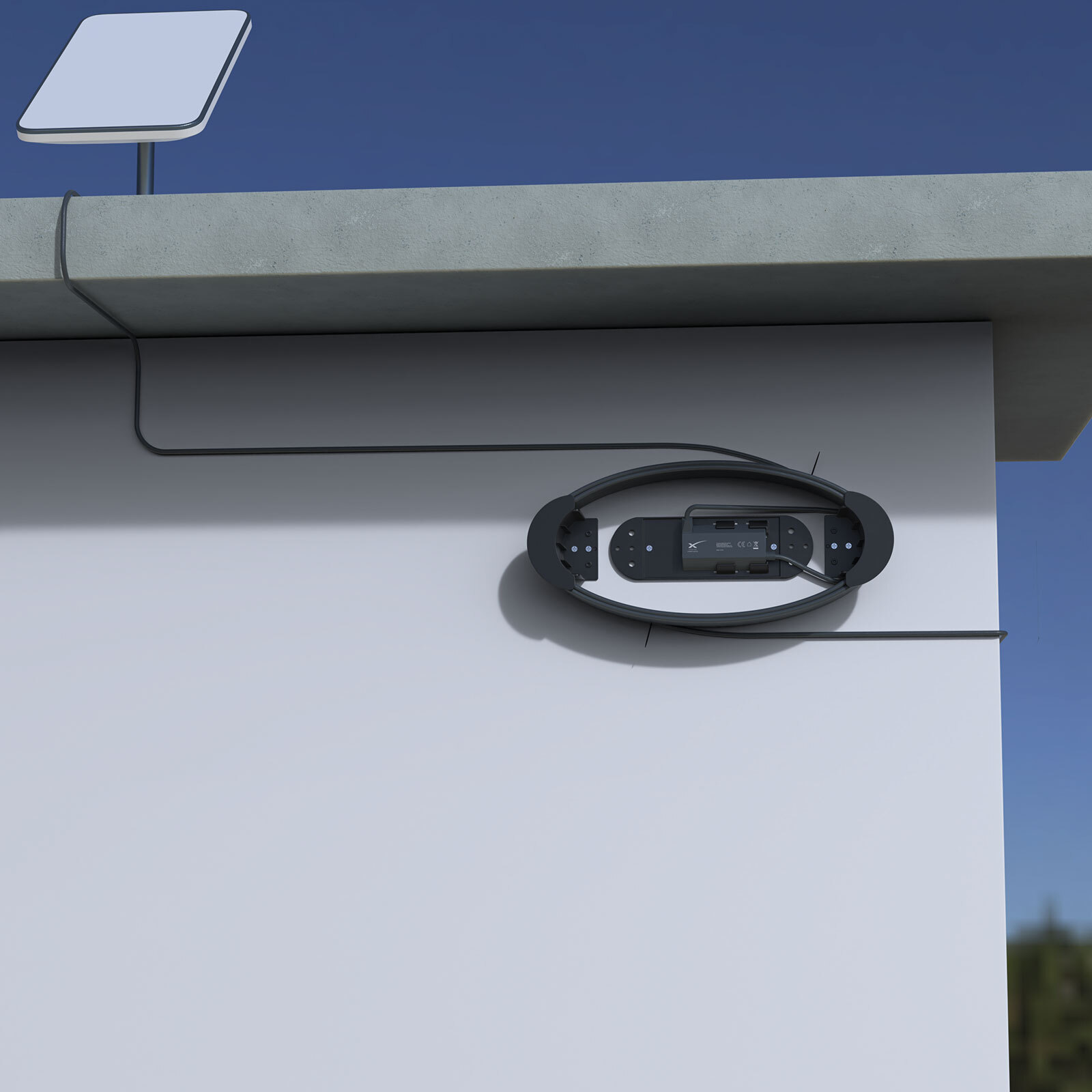 Wall mounted storage rack for Starlink Mesh Router V2 Ethernet Adapter ...