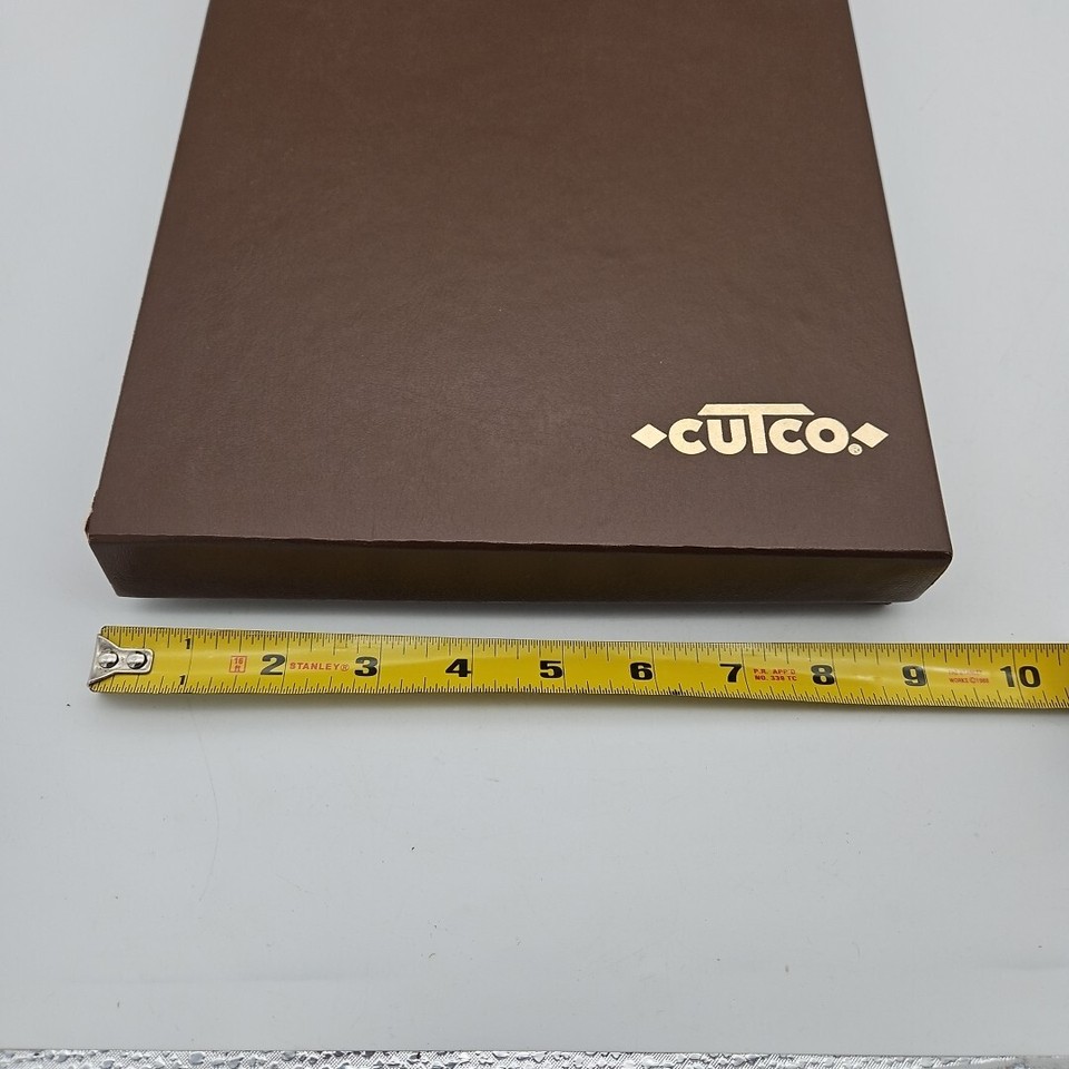 Vintage Cutco Knife Set Replacement Case Only Brown Interior Red Velvet ...