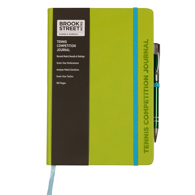 Tennis Competition Notebook - Hardback A5 - Tennis Match Journal ...