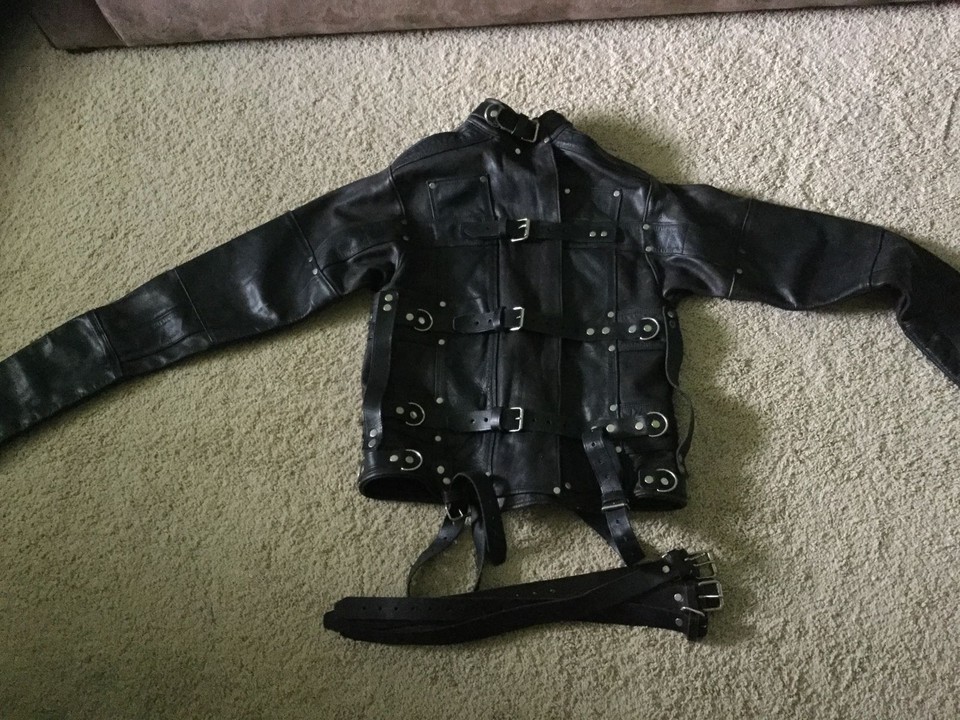 Men Leather Straitjacket Straight jacket without Locking Buckles | eBay