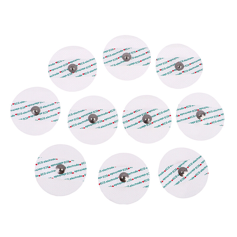 10Pcs ECG EKG Electrode Patch Medical Disposable ECG Accessories Non ...