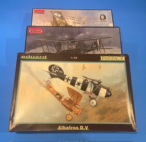 Lot of 1/48 model Aircraft - WW1, Vintage, & Hard to find. Eduard ...
