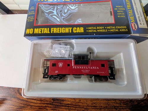 NIB MODEL POWER METAL TRAIN 2272 Pennsy 34' METAL CUPPOLA CABOOSE | eBay