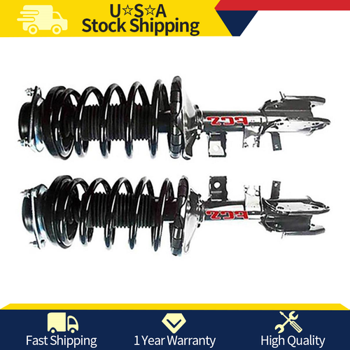 Front Right & Left Complete Struts Springs 2PCS Set FCS For Nissan ...