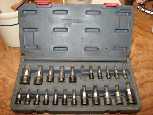 MATCO TOOLS SILVER EAGLE 23-PIECE TORX BIT SOCKET DRIVER SET T8 TO T55 ...