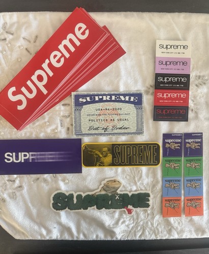 Supreme Sticker Lot (18) 100% Authentic | eBay
