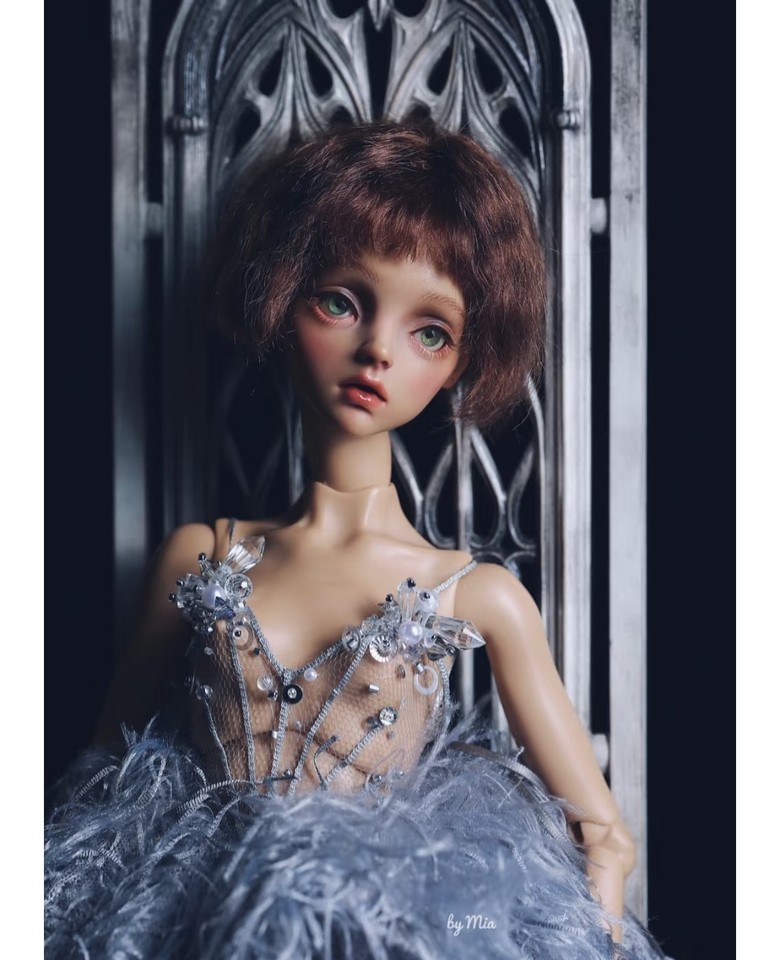 Nude 1/4 BJD MSD Resin Ball-Jointed Doll Tan Skin Girl Doll Free Style ...