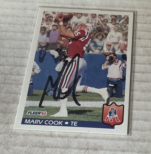 1992 Fleer - #257 Marv Cook - Hand Signed Auto | eBay
