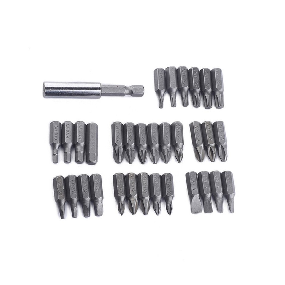 33 Pcs Screw Driver with Keeper Security Bits for Tamper Proof Screws ...