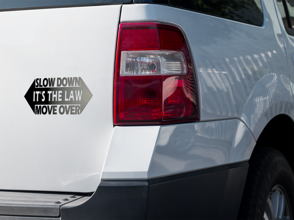 Slow Down Move Over Decal – High-Performance Vinyl Safety Sticker for ...