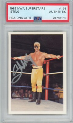 Sting 1988 NWA Wonderama Rookie #194 Autograph PSA/DNA Authentic AEW ...