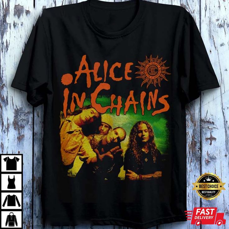 Alice In Chains Band Tour Music Tee Cotton Shirt For Men Women S To 5XL ...