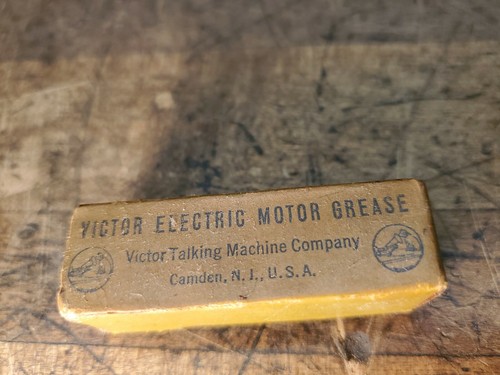 Antique VICTOR VICTROLA Electric Motor Grease Box ONLY Electrola ...