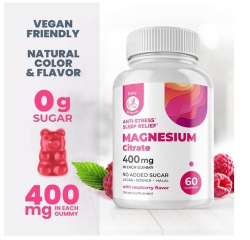 DR. MORITZ Magnesium Gummies Sugar Free - Calm, Mood, & Anti-Stress 60 ...