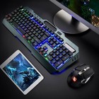 Wireless Gaming Keyboard Mouse LED Backlit Rechargeable for Windows ...