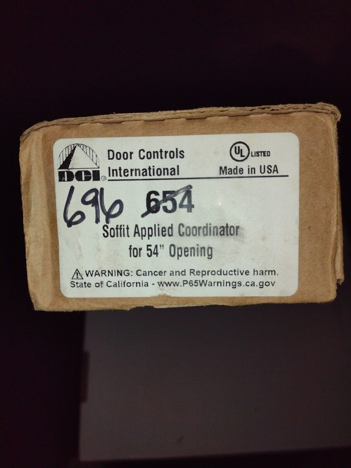 Door Control International 696 Soffit Applied Coordinator New In ...