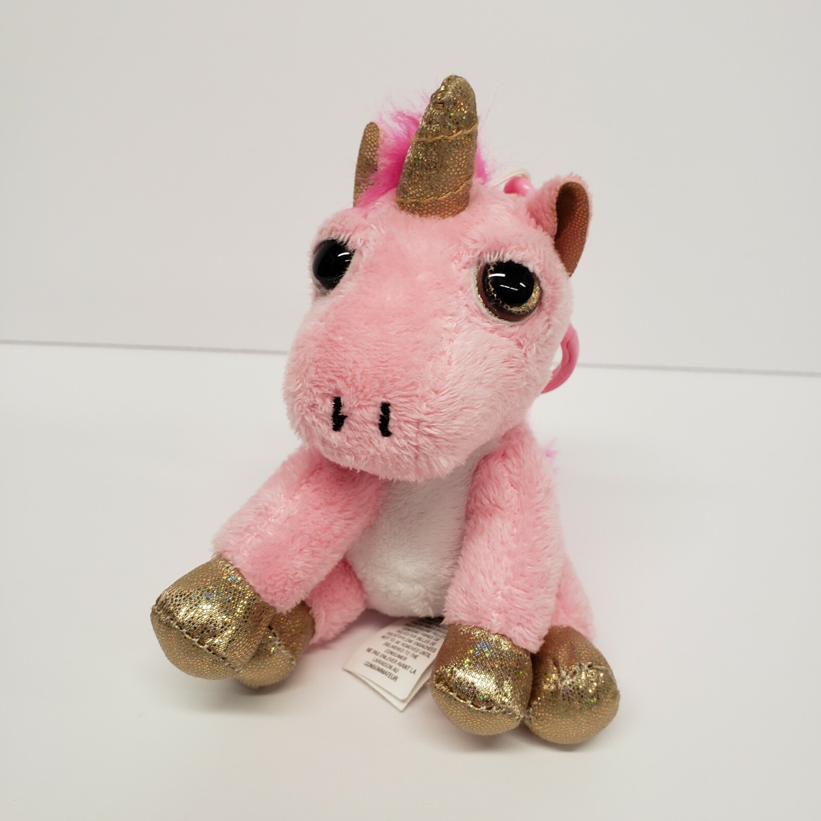 Russ 5" Li'l Peepers Spirit Unicorn Pink Gold Clip Stuffed Animal Plush ...