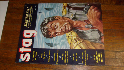 vintage STAG magazine , FEBRUARY 1952, MAN VS SHARKS COVER | eBay