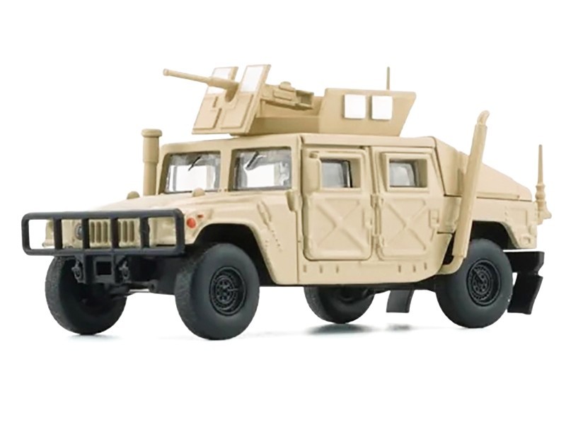 HUMVEE 4-CT MILITARY VEHICLE DESERT TAN 1/64 DIECAST BY BM CREATIONS ...
