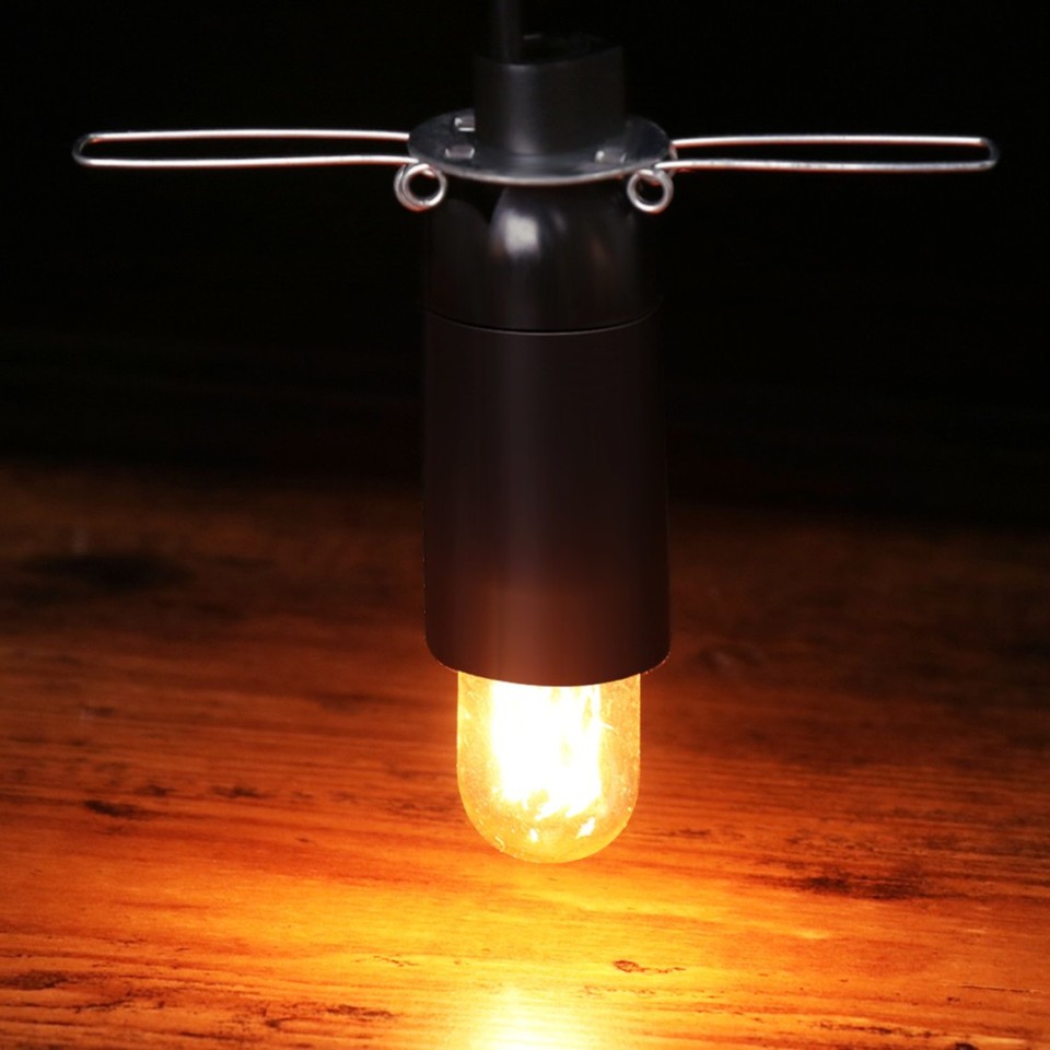 LEDMOMO E14 15W Tungsten Filament Light Bulb and Dimming Light Cable ...