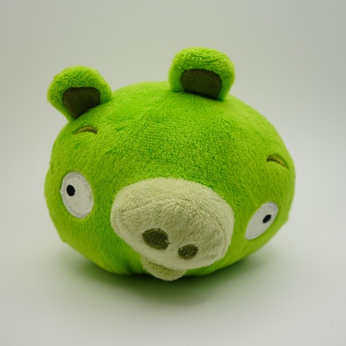 Hartz Angry Birds Green Pig Plush Dog Toy Soft Stuffed Pet Chew Ball ...