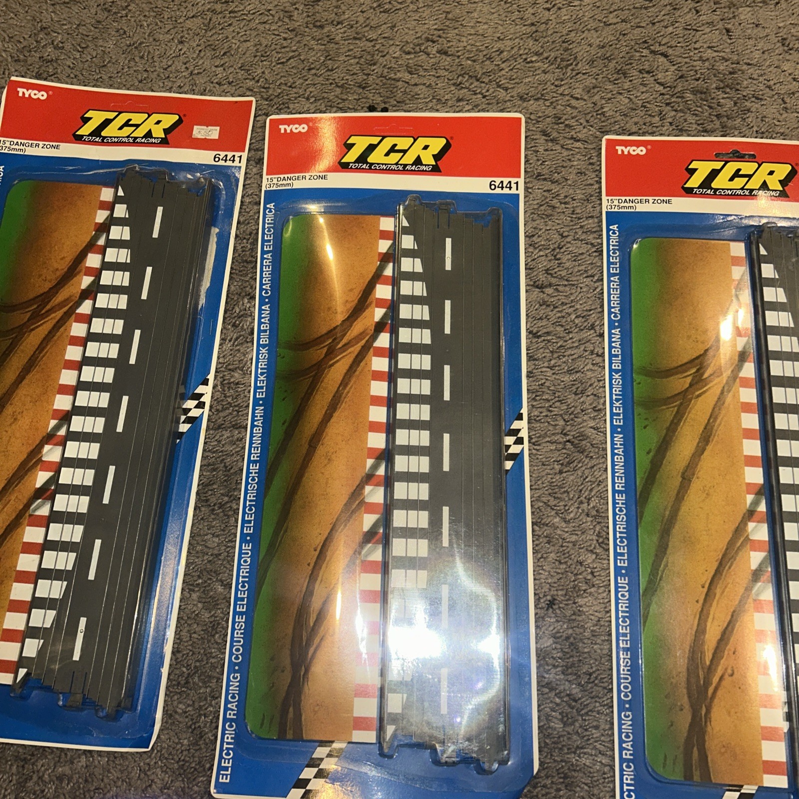 1pc TYCO TCR Slot less Car Total Control Race TRACK 15" DANGER ZONE ...