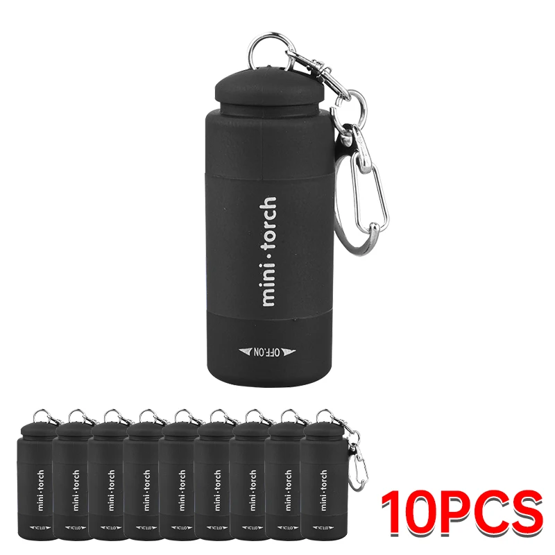 Outdoor Keychain Flashlight Rechargeable LED Mini Pocket Flashlight for ...