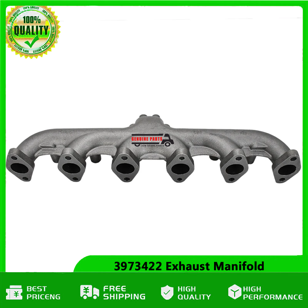 New 3973422 Exhaust Manifold for Cummins QSB5.9 QSB6.7 6C8.3 ISC8.3 ...