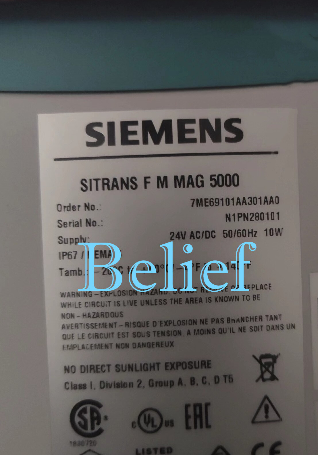 1pc Siemens 7ME69101AA301AA0 Brand New MAG 5000 Flow Meter Fast ...