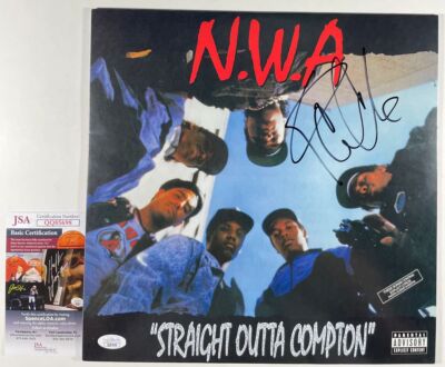 Ice Cube Signed NWA Straight Outta Compton Vinyl Record Autographed JSA ...