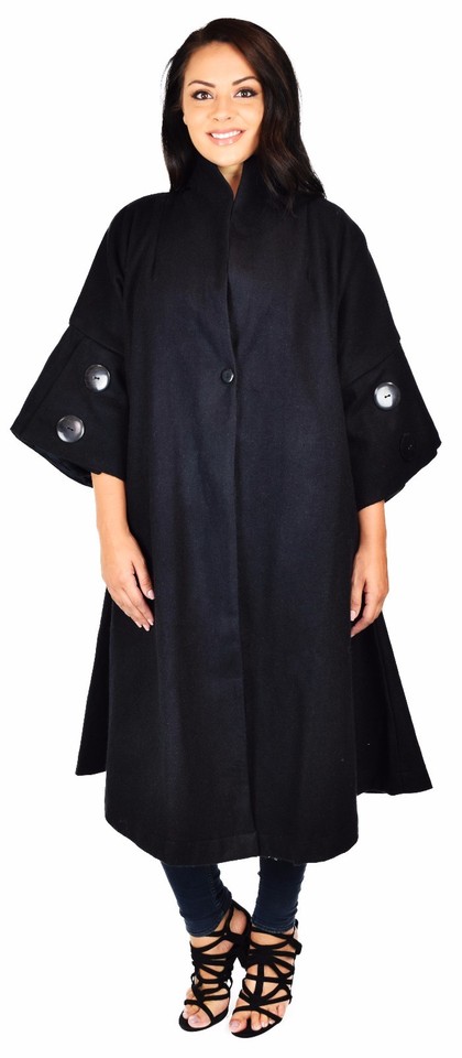 Designer Women Swing Jacket/Coat New style Plus Size Heavy Wool blend ...
