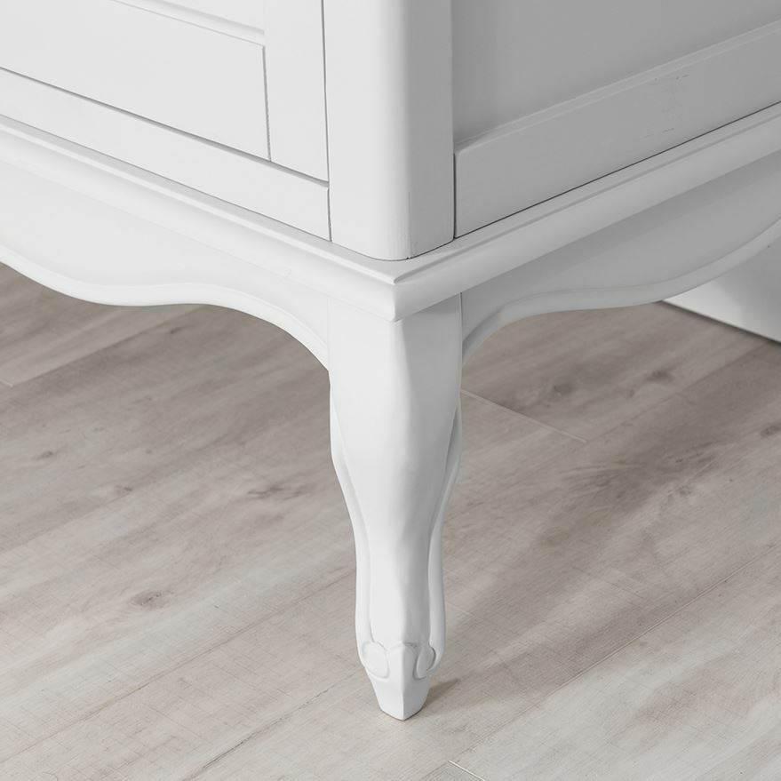 Juliette White Triple Wardrobe Large French 3 Door Wooden Wardrobe ...