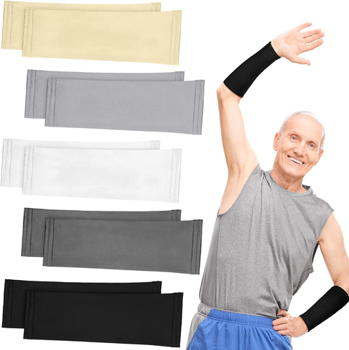 10 Pairs Elderly Skin Thin Protector Sleeves Arm Skin Protection ...