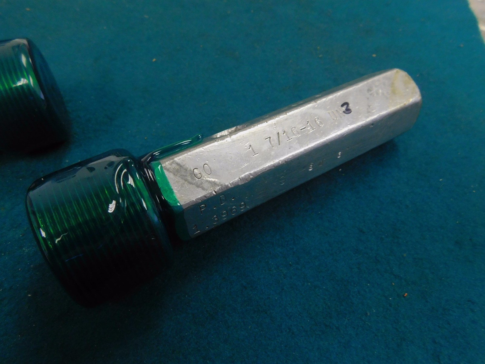 Greenfield Go Thread Plug Gage 1-7/16"-16 UN-3 | eBay