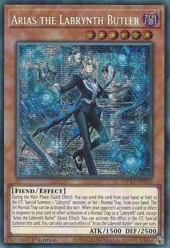 MP24-EN116 Arias the Labrynth Butler - Prismatic Secret Rare 1st ...