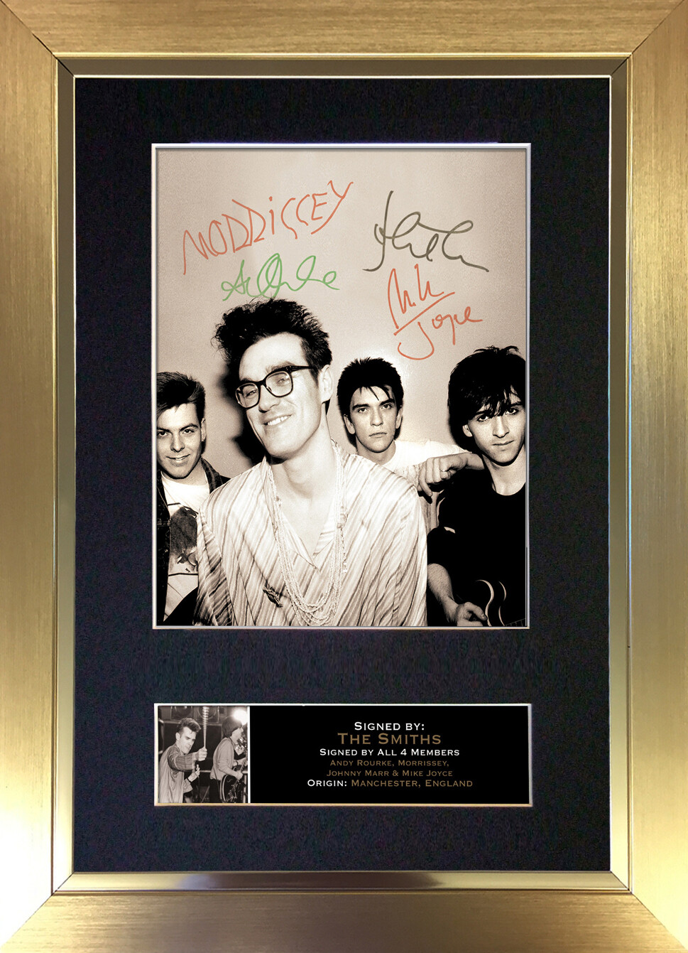 #115 THE SMITHS Signed Mounted Autograph Photo Prints A4 | eBay