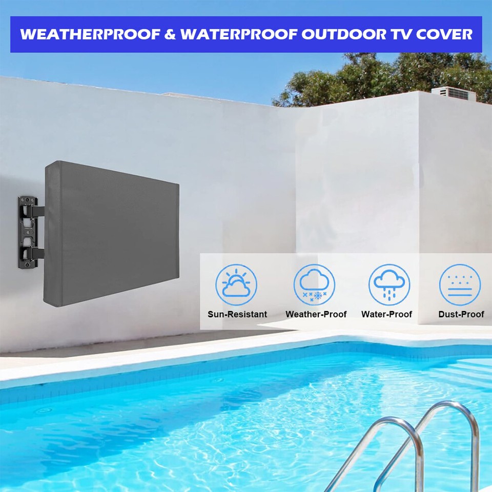 Outdoor TV Cover For Flat Screens Weatherproof Television Protector 30 ...