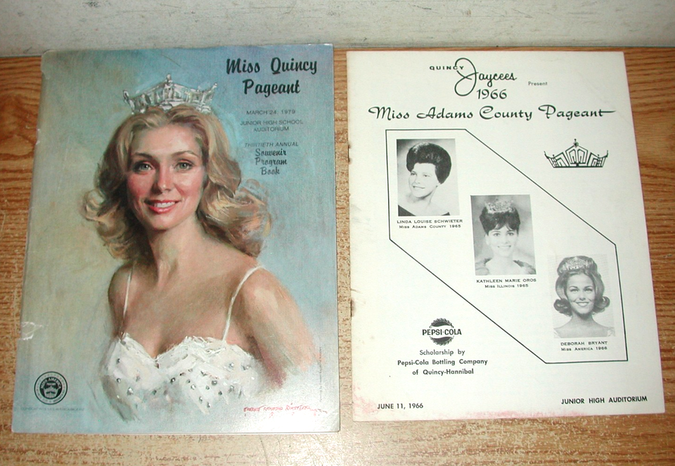 VTG MISS AMERICA PAGEANT PROGRAMS W/ QUINCY, ILLINOIS LOCAL PAGEANTS ...