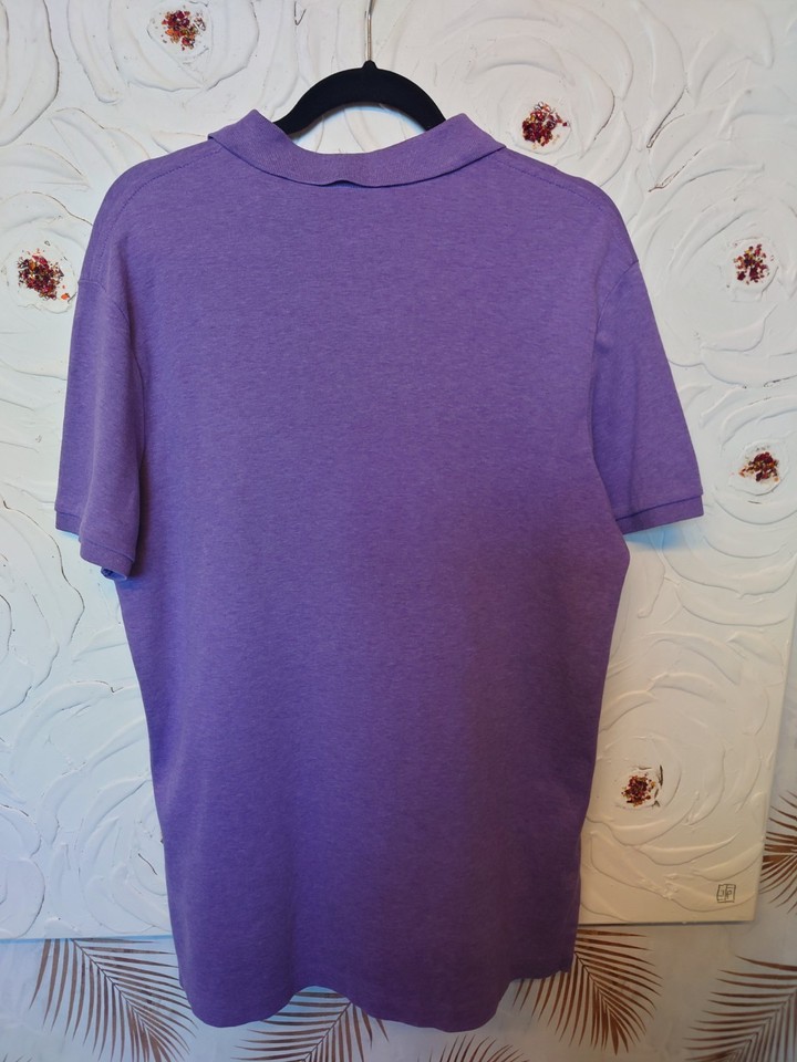 mens purple Polo Ralph Lauren short sleeved top size large | eBay UK