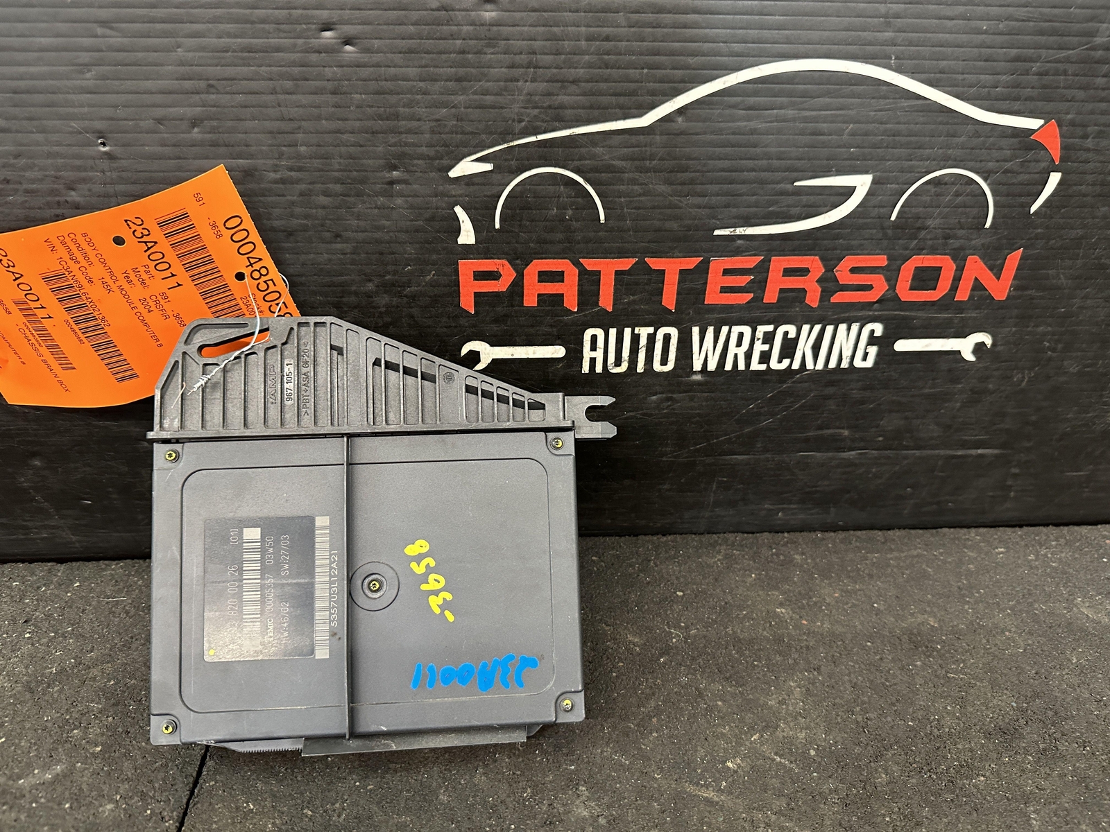 04-08 CHRYSLER CROSSFIRE BODY CONTROL MODULE COMPUTER BCM ID 193820026 ...