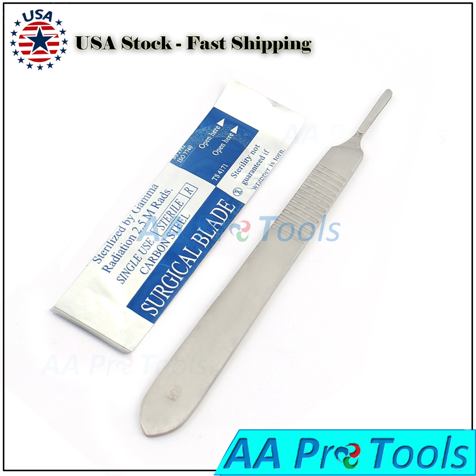 10 STERILE SURGICAL BLADES #11 WITH FREE SCALPEL KNIFE HANDLE #3 | eBay