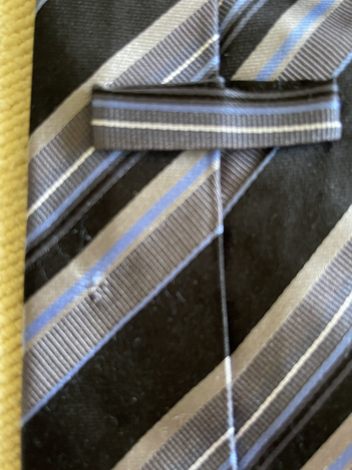 100% pure silk handmade stripy mainly blue tie | eBay