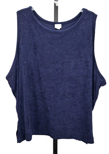 A New Day Dark Blue Tank Top NWOT Size 4X RN#17730 60% cotton 40% ...