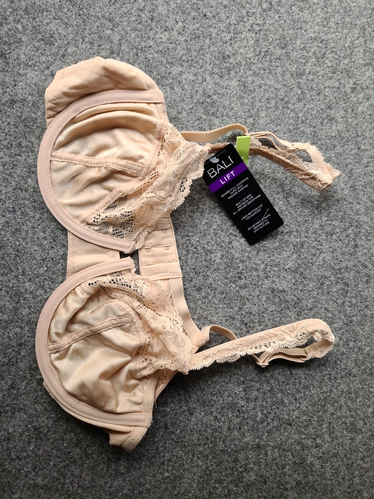 BALI Lace Desire 2-Ply Underwire Comfort Bra 6543 (Champagne) NWT | eBay