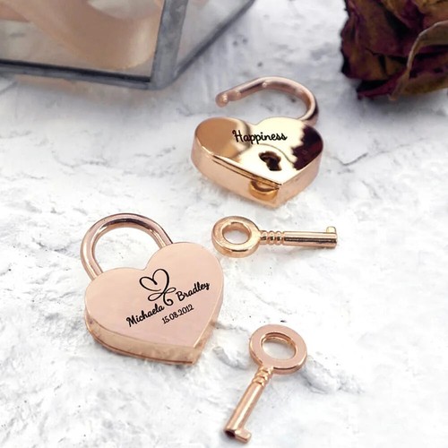 Eternal Love Engraved Heart Lock Symbolic Gift for Marriage Proposal ...