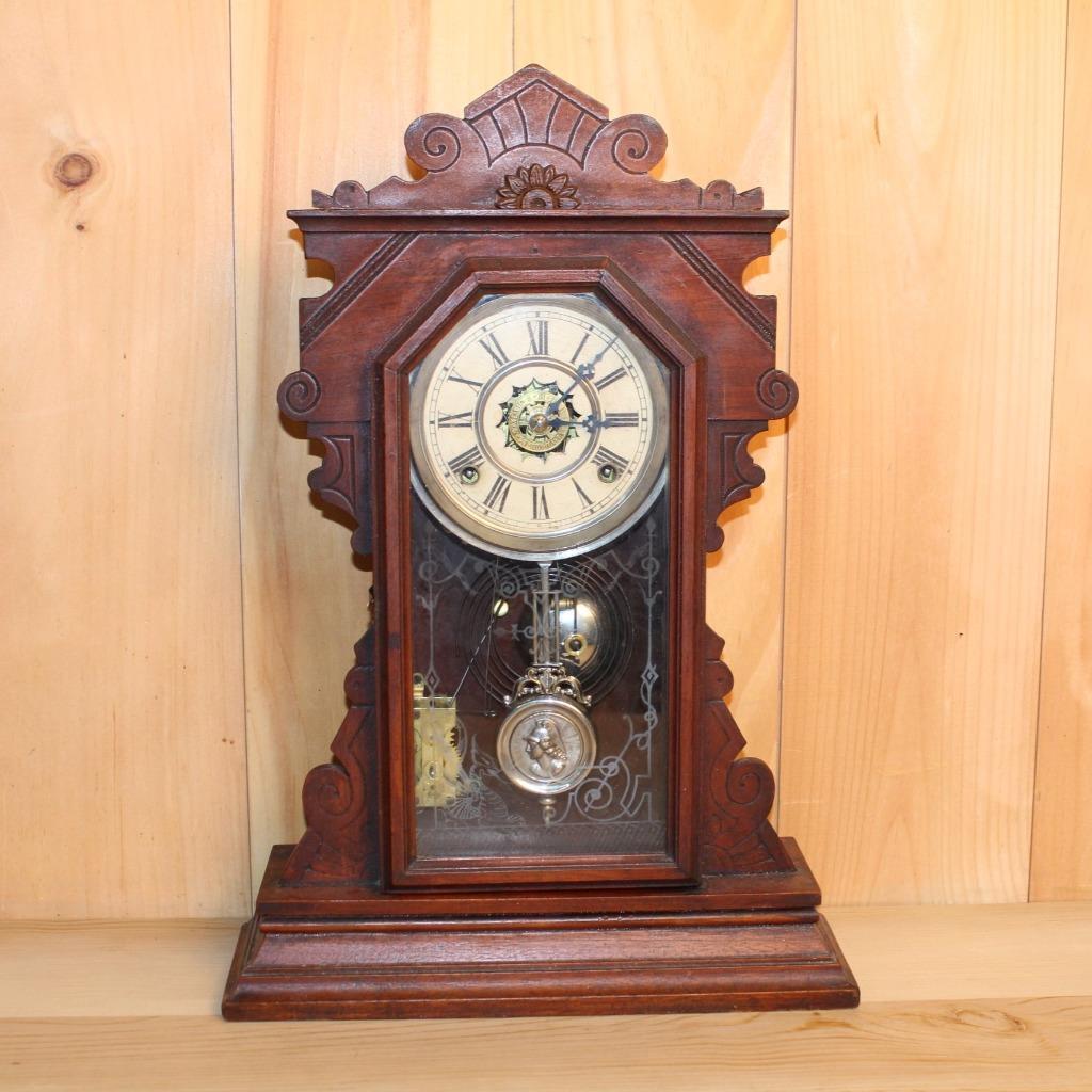 Antique Waterbury 8 Day Eastlake Parlor Clock *Time, Strike & Alarm ...