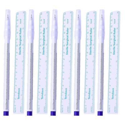 5 x Piercing Skin Marker Scribe Pen w/ Paper Ruler Blau-5 Stück | eBay UK