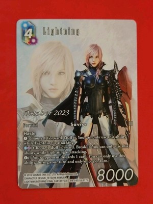 Lightning Full Art Promo - PR-147/18-117H NM - Final Fantasy TCG FFTCG ...