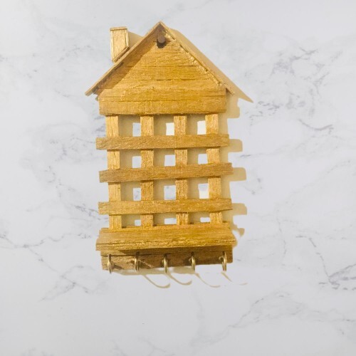 Gold Colour Painted Hand Made Popsical Stick Key Holder For Wall Decor ...